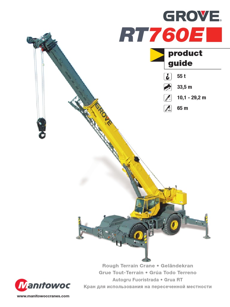 Grove 760E | PDF | Tecnología de vehículos | Ingeniería mecánica