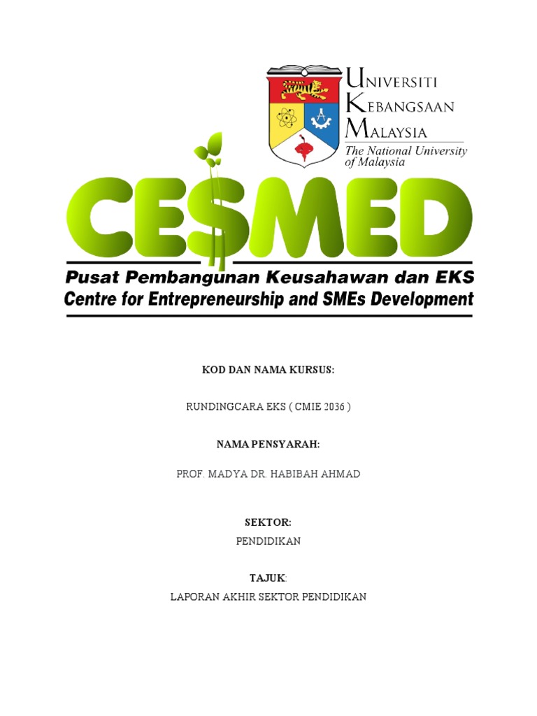 Laporan Akhir Bagi Sektor Pendidikan | PDF
