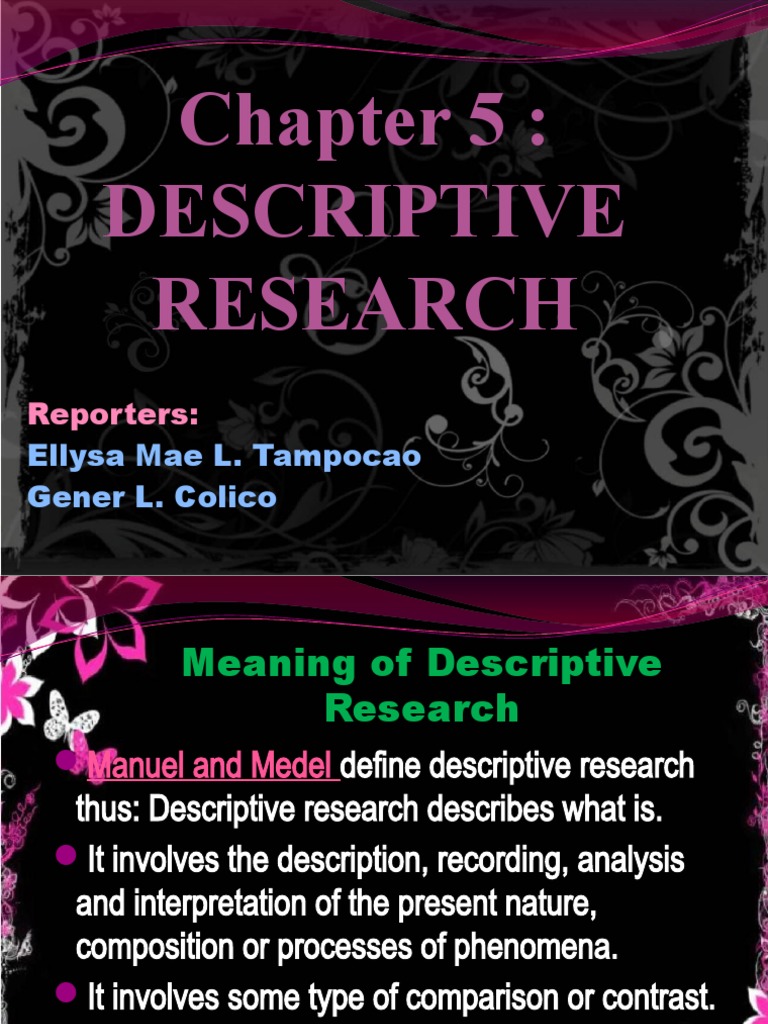 Descriptive Research Techniques | PDF | Survey Methodology | Data