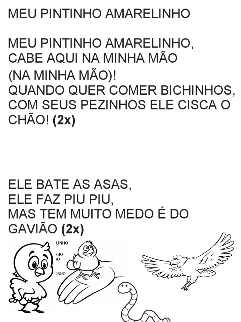 Meu Pintinho Amarelinho | PDF | Bem-estar