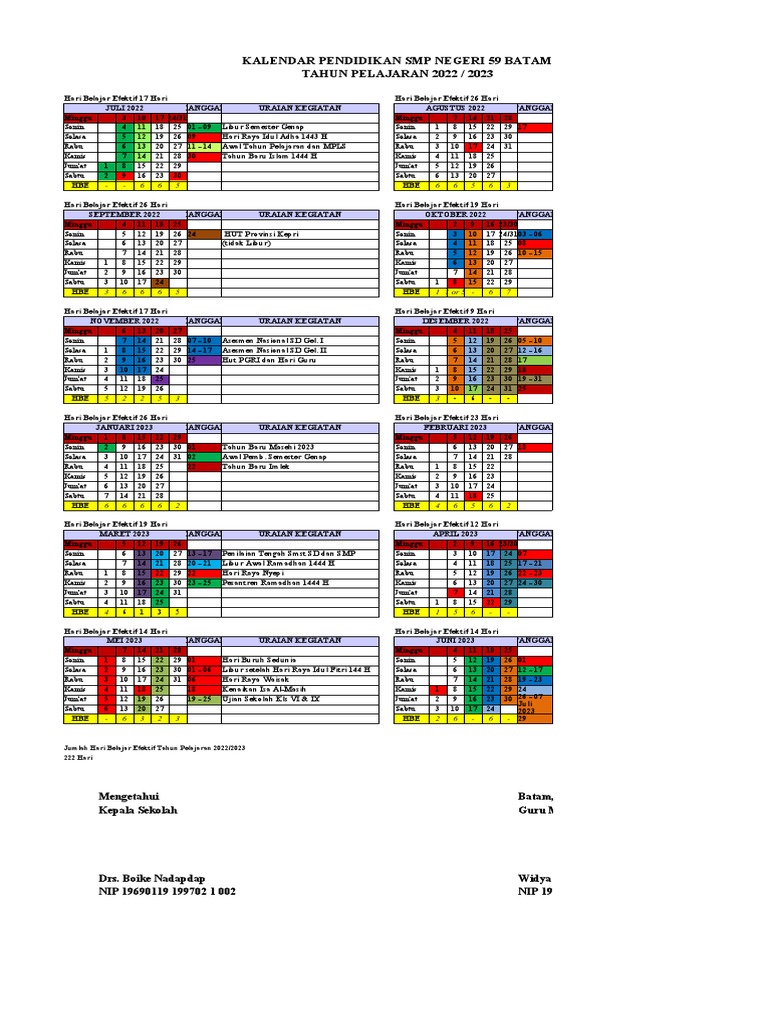 Kalender 2022-2023 | PDF