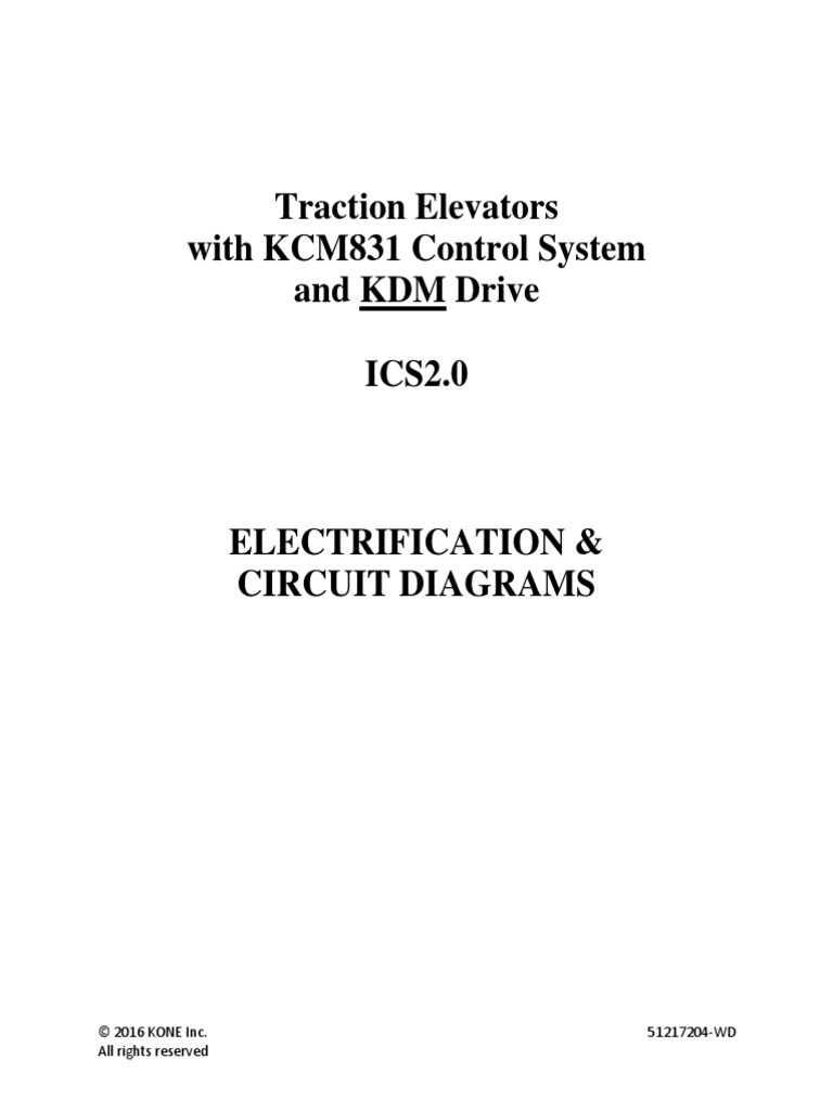 Traction Elevators With KCM831 Control System and KDM Drive ICS2.0 ...