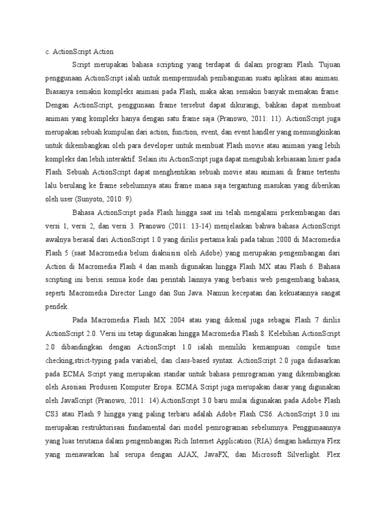 Panduan Lengkap ActionScript Flash | PDF