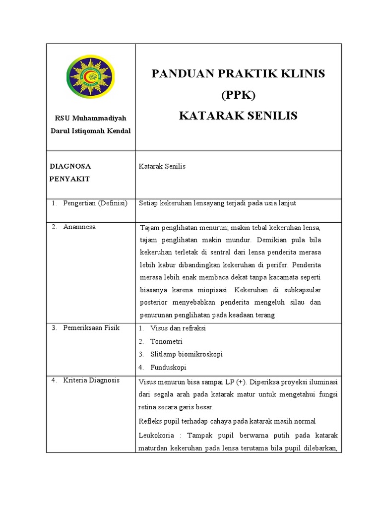 PPK Katarak | PDF