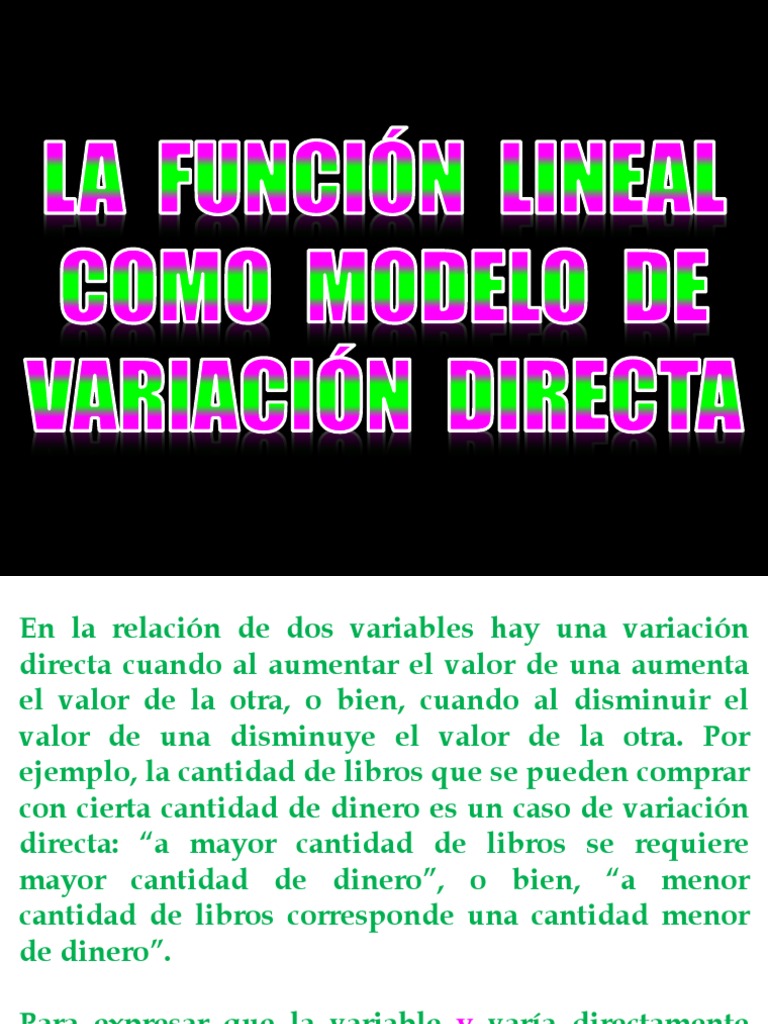 Apunte - Variación Lineal - Matematicas Iv | PDF | Matemática Elemental ...