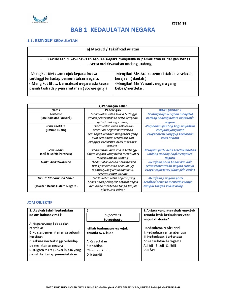 KSSM Bab1 (1.1) SPM | PDF