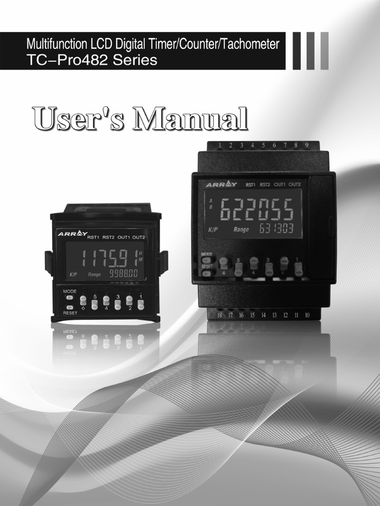 Temporizador Contador Tacómetro Multifunción ARRAY 482E | PDF | Bipolar ...