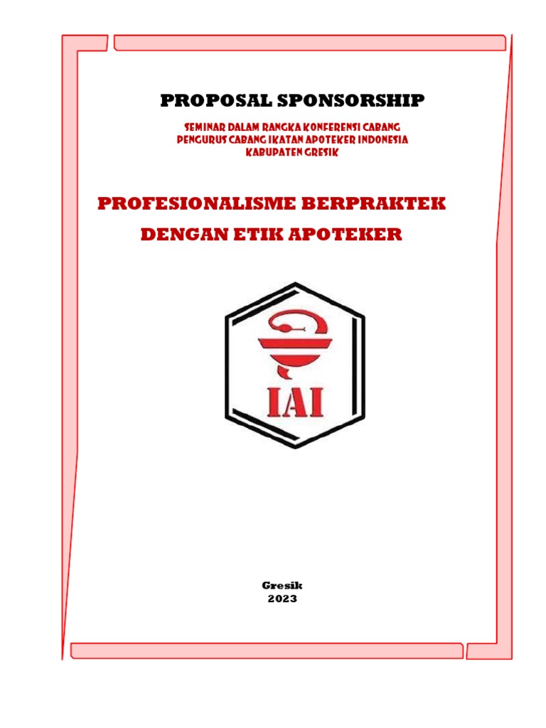 001 Proposal Sponsorship Konfercab & Seminar Iai Gresik 2023 | PDF