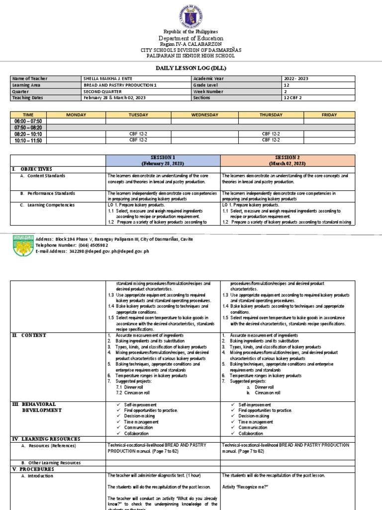 2 DLL BPP | PDF | Bakery | Baking