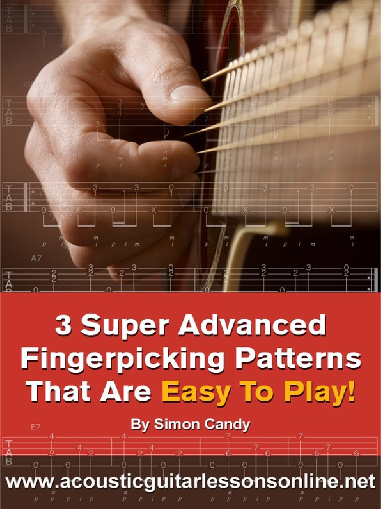 Advanced Fingerpicking Patterns Ebook | PDF | Guitars | Music Theory