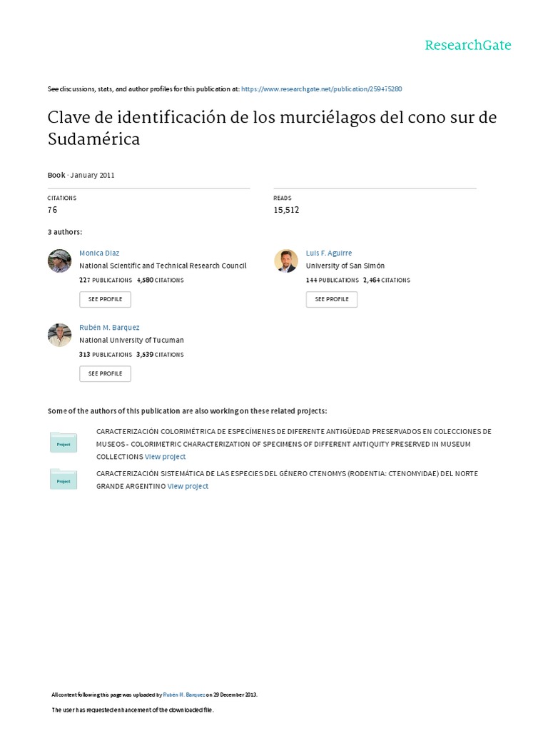 Clave Murcielago Sco No Sur | PDF | Diente | Anatomía humana