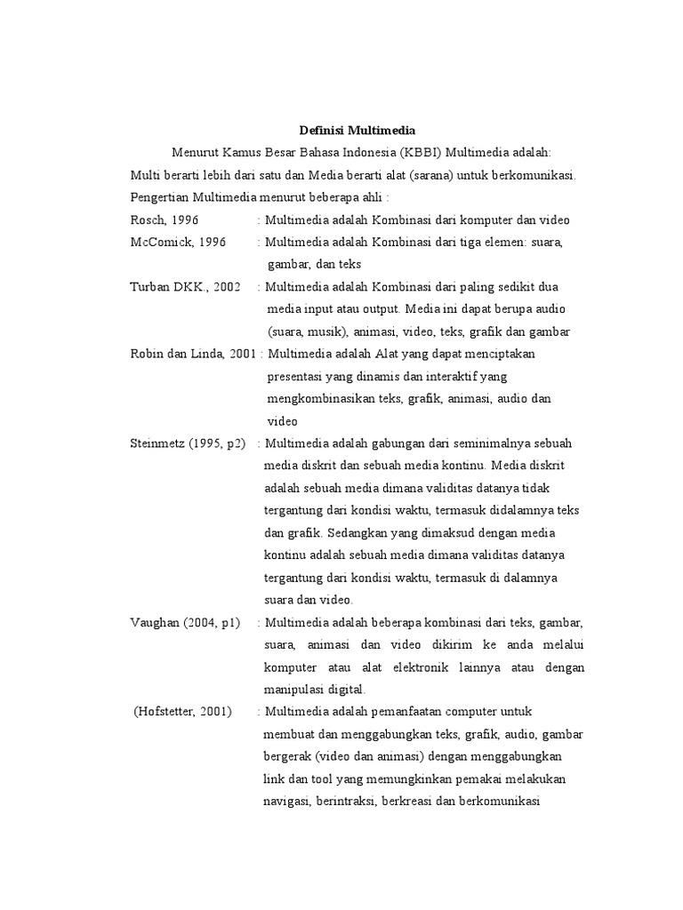 Perkembangan Multimedia | PDF
