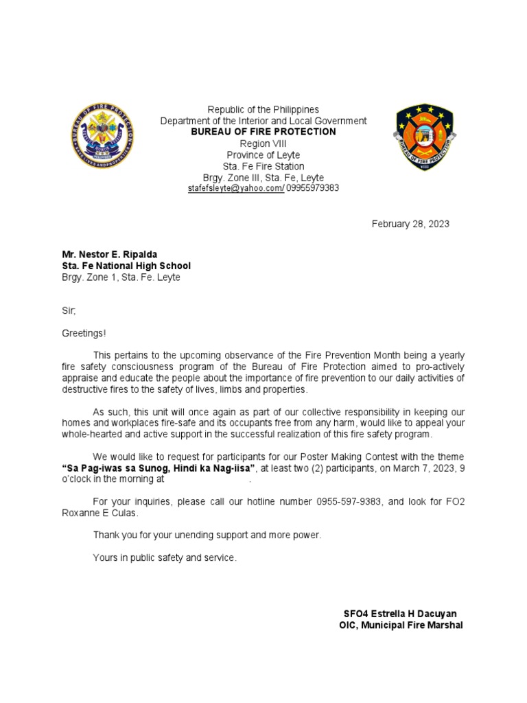 Letter Request For Poster Making | PDF