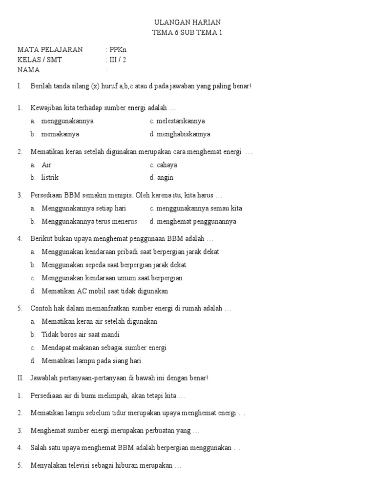 Uh Tema 6 Subtema 1 | PDF