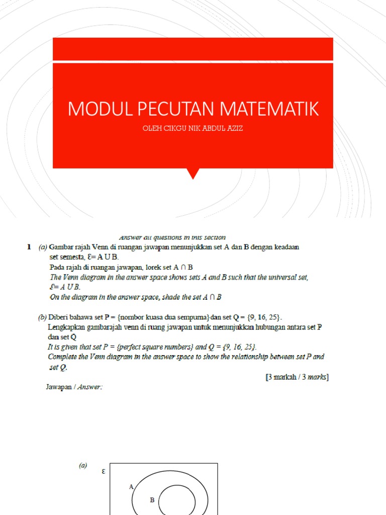 Modul Pecutan Matematik | PDF