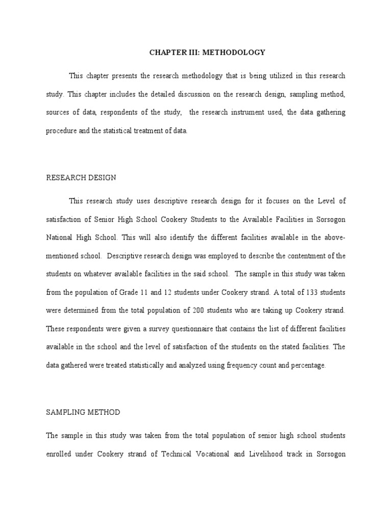 Chapter 2 - Research FINAL - 2 | PDF | Survey Methodology | Sampling (Statistics)