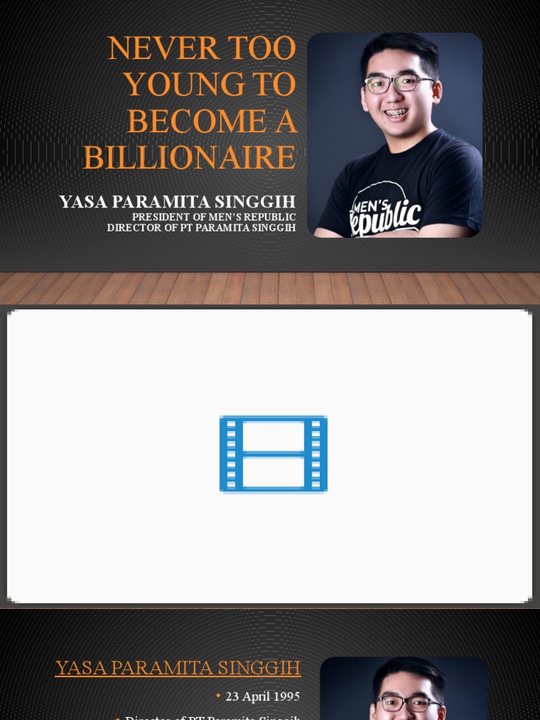 Never Too Young To Become A Billionaire: Yasa Paramita Singgih | PDF ...