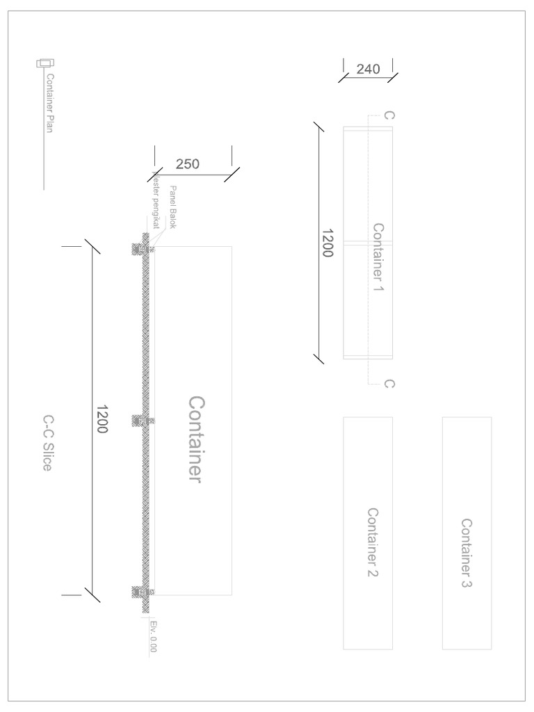 Temporary Office - Cor Pondasi Container | PDF