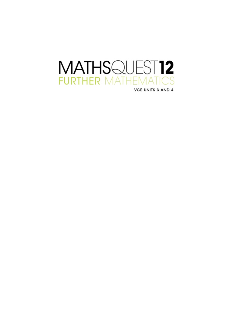 MQ12 Further Maths 5E U3&4 Book | PDF | Trigonometric Functions | Area