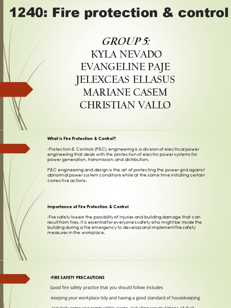 1240 - Fire Protection and Control | PDF | Fires | Firefighting