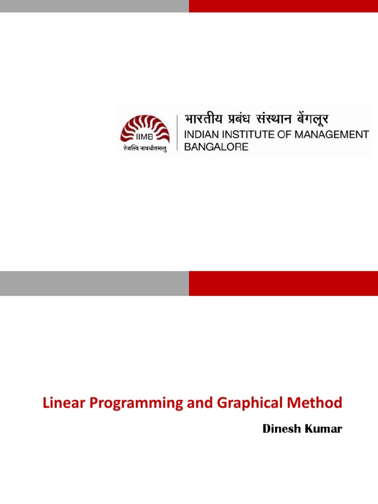 LP Introduction and Graphical Method-2021 | PDF | Linear Programming | Mathematical Optimization