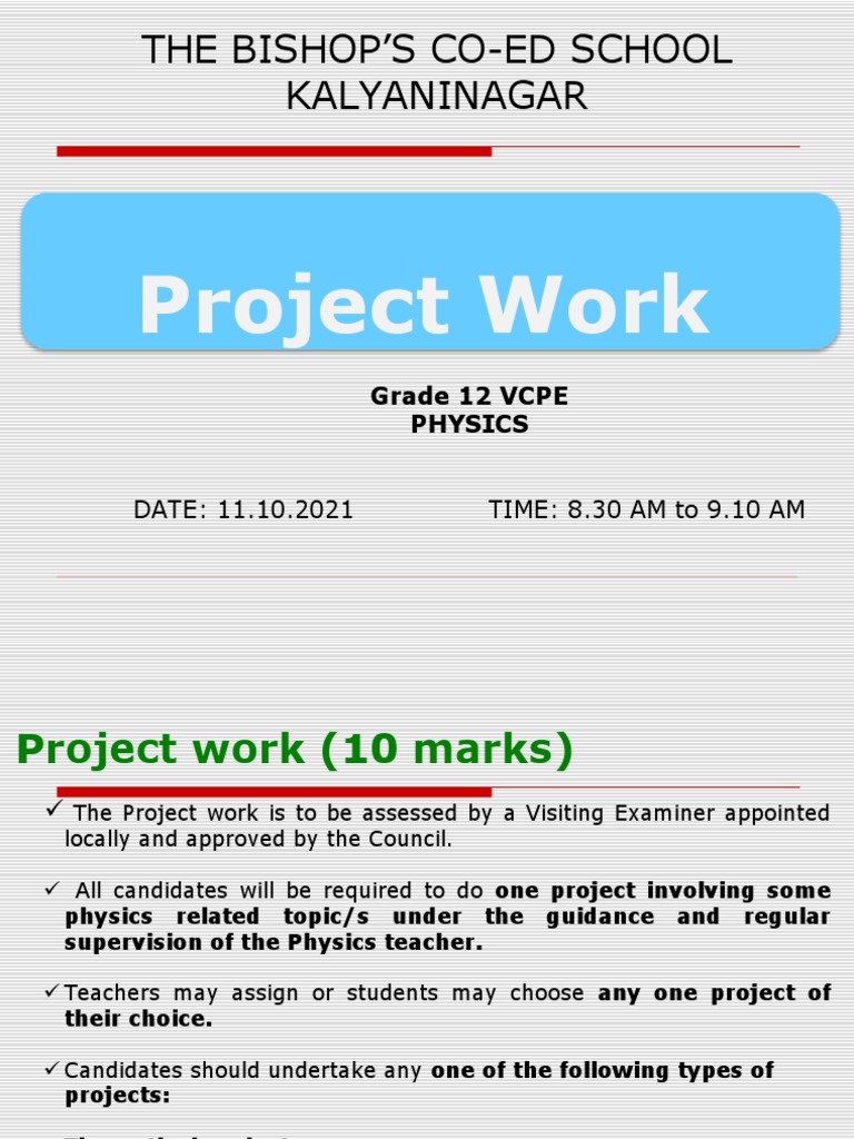 Grade 12 Physics Project | PDF