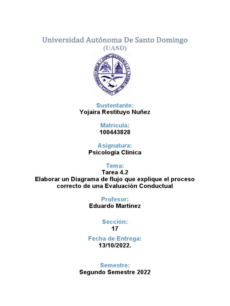 Tarea 4.1 - Diagrama de Flujo Que Explique El Proceso Correcto de Una ...