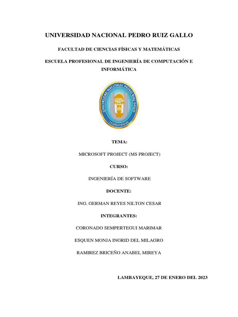 Tarea de Investigacion - Ms Project | PDF | Microsoft | Software