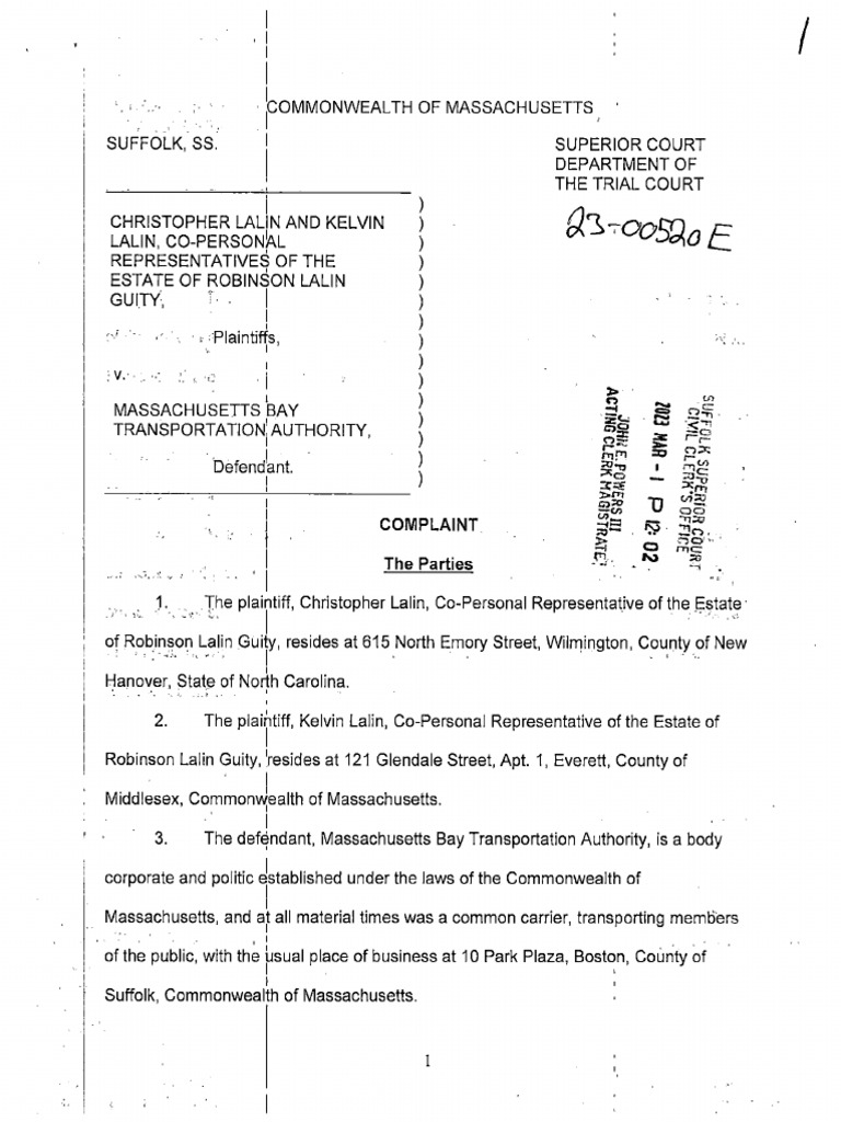 Red Line Complaint | PDF