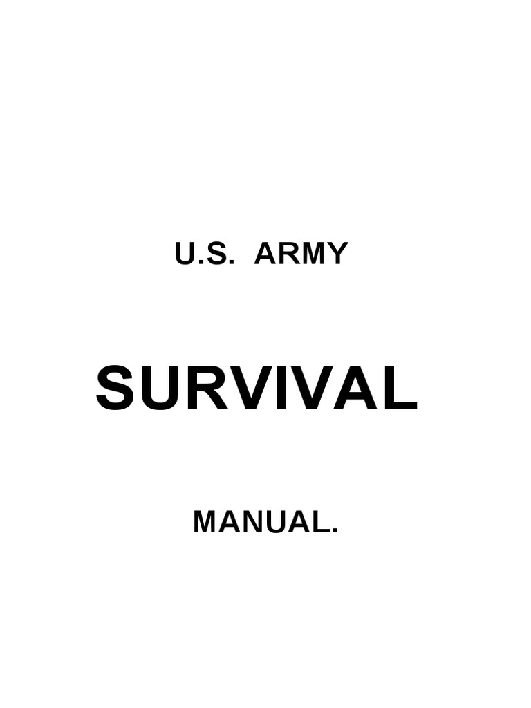 U.S. Army Survival Manual Guide | PDF