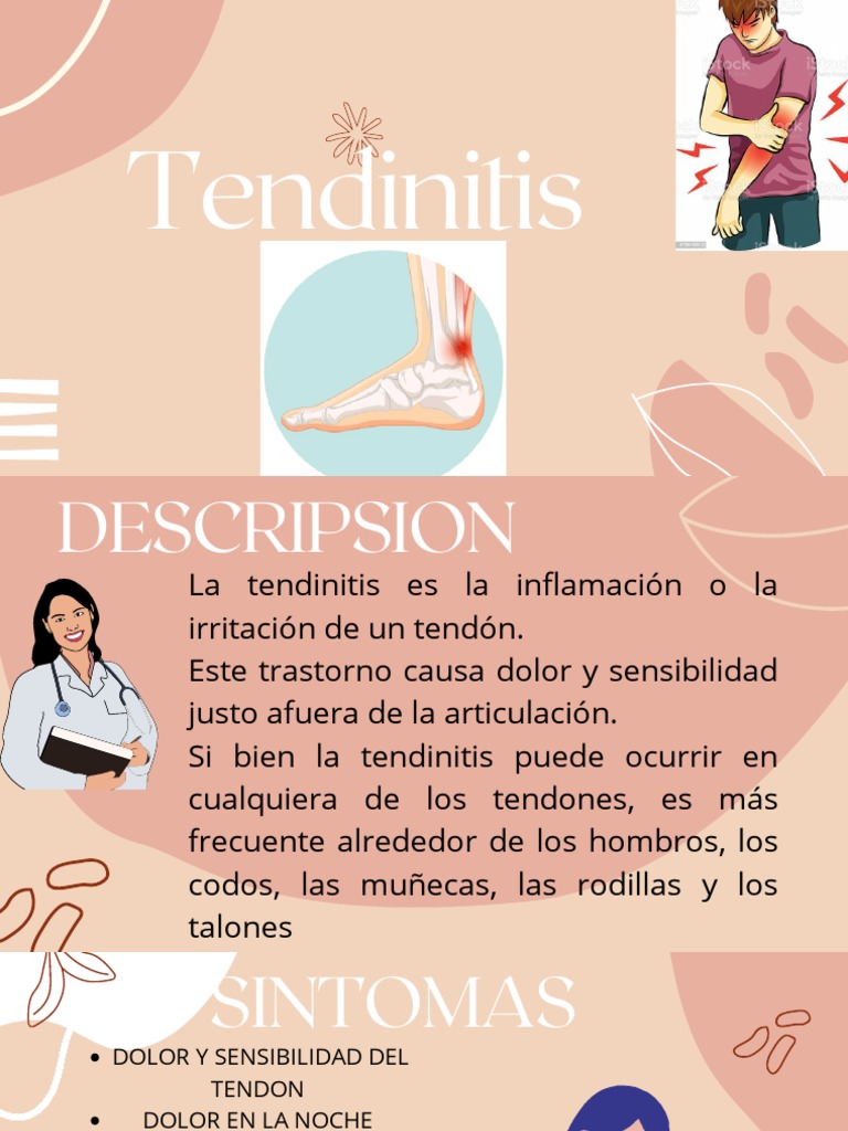 Tendinitis | PDF | Enfermedades y trastornos | Enfermedades y trastornos humanos