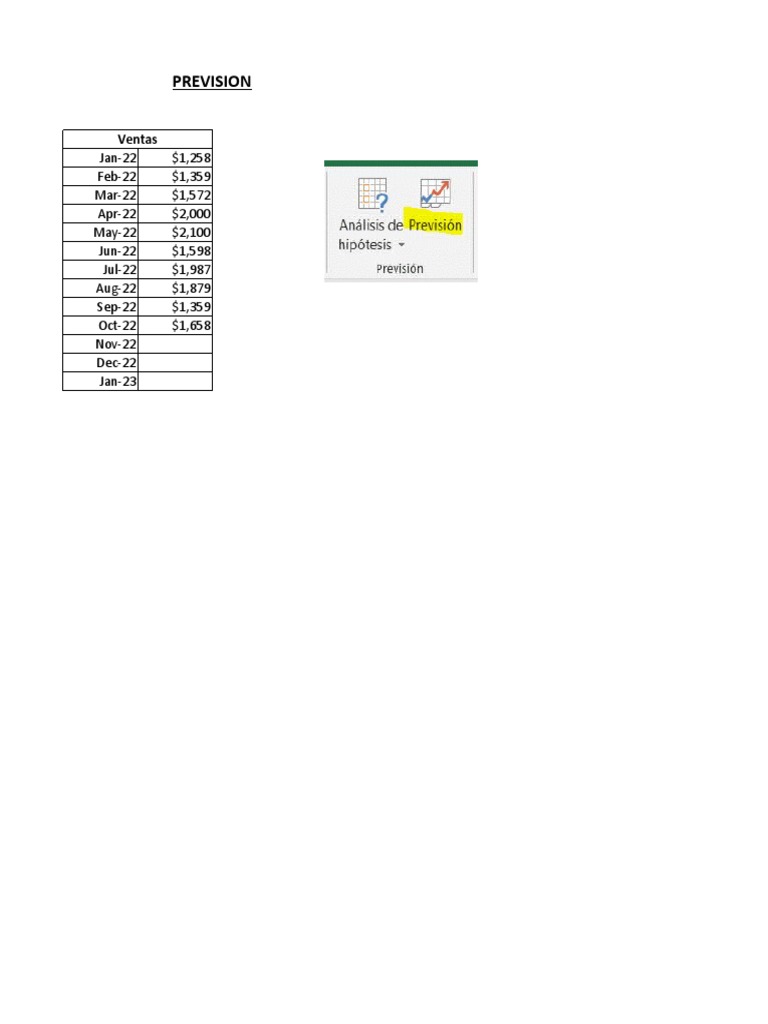 U3-3. Prevision y Tendencia de Datos | PDF