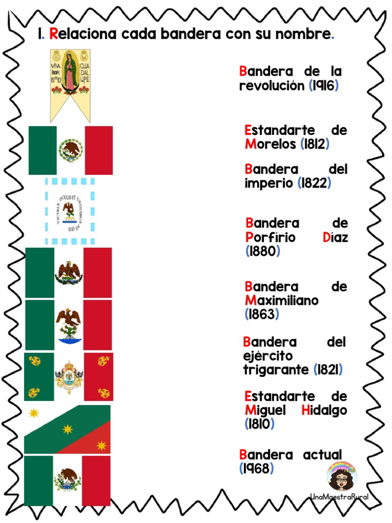 Hojas de Trabajo Día de La Bandera | PDF
