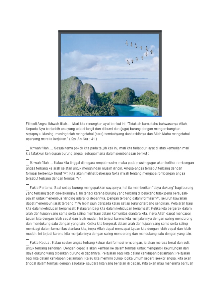 Filosofi Burung Angsa | PDF