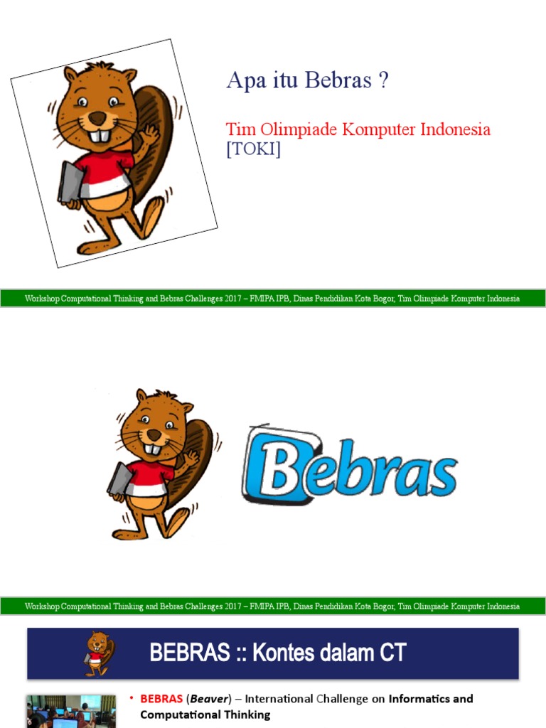 01 Intro Bebras | PDF | Komputer | Karier & Perkembangan