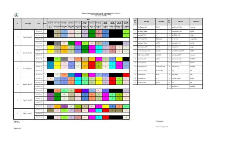 Jadwal Pengawas PTS 2 22-23 | PDF
