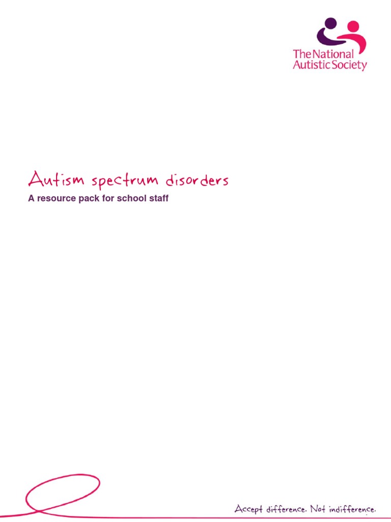 ASD Resource Pack For School Staff | PDF | Autism | Autism Spectrum