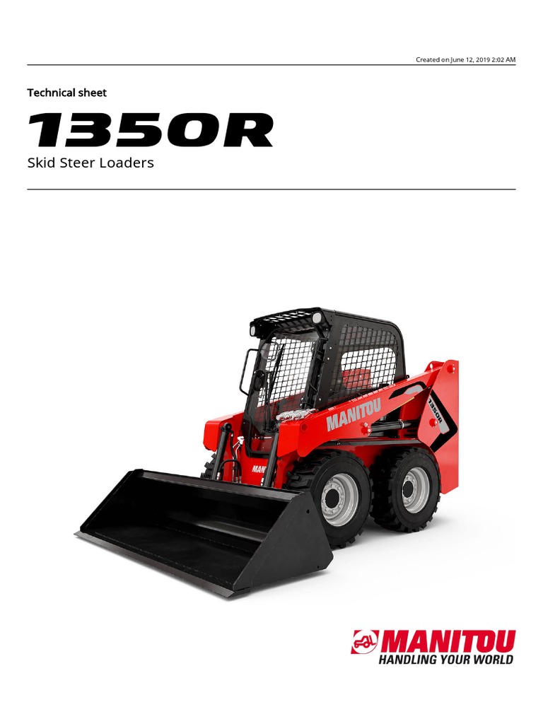 Manitou 1350R | PDF | Horsepower | Elevator