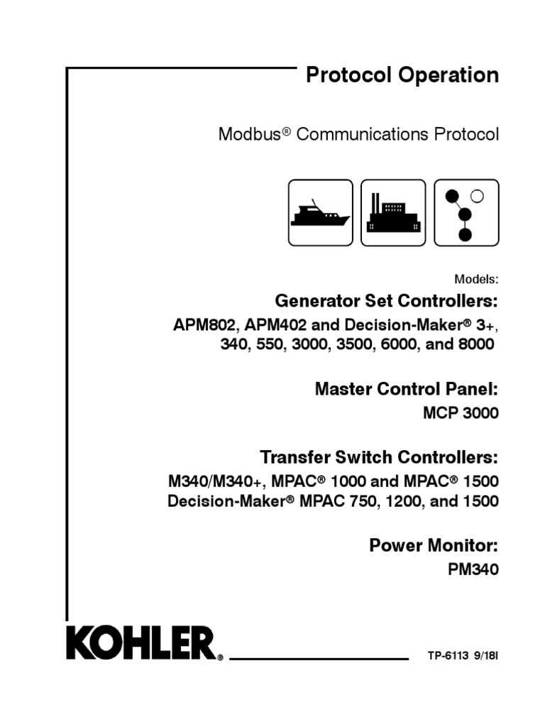 Modbus Protocol for Gen Set Controllers | PDF | Electrostatic Discharge | Switch
