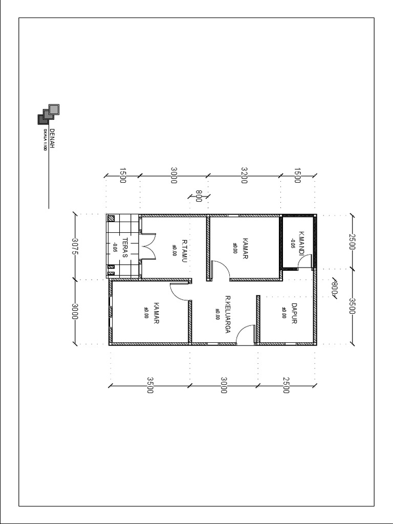 DENAH RUMAH TYPE 54 | PDF