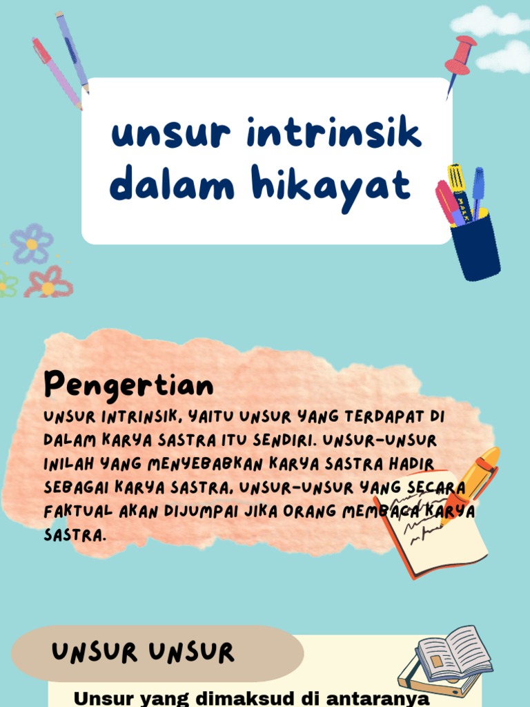 Unsur Intrinsik dalam Hikayat | PDF | Fiksi Umum