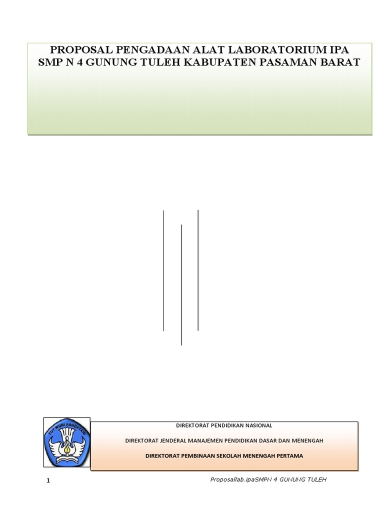 Proposal Pengadaan Labor Ipa BARU | PDF