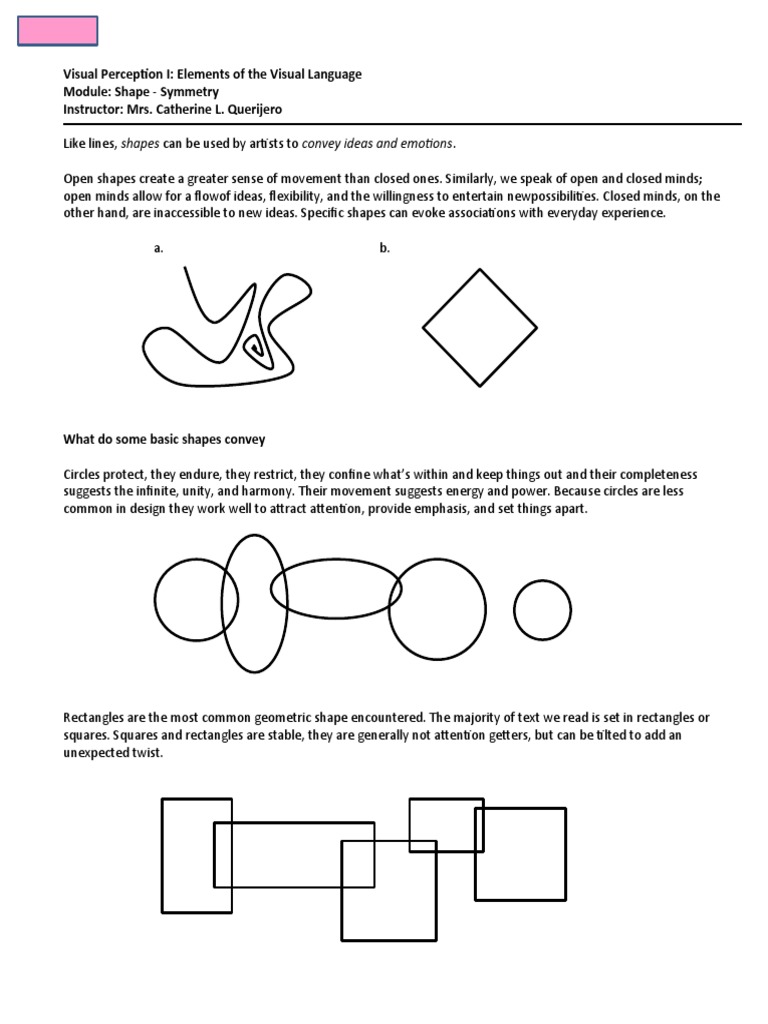 7 VA Expressive Qualities of Shape | PDF
