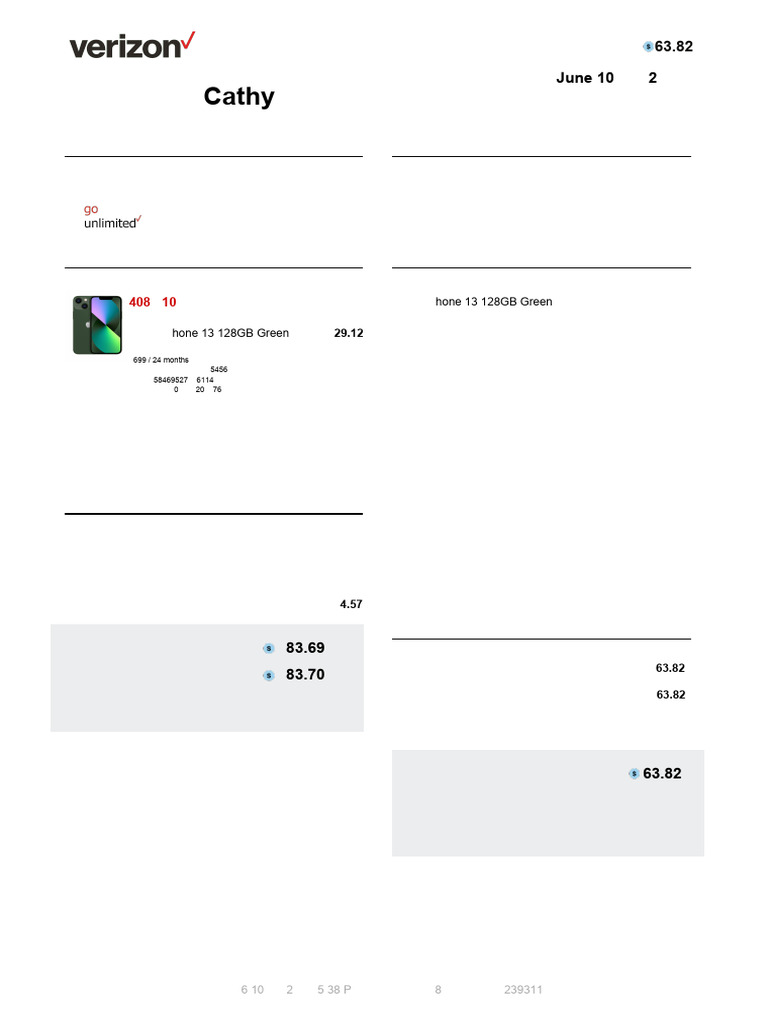 Iphone Invoice | PDF | Fee | Payments