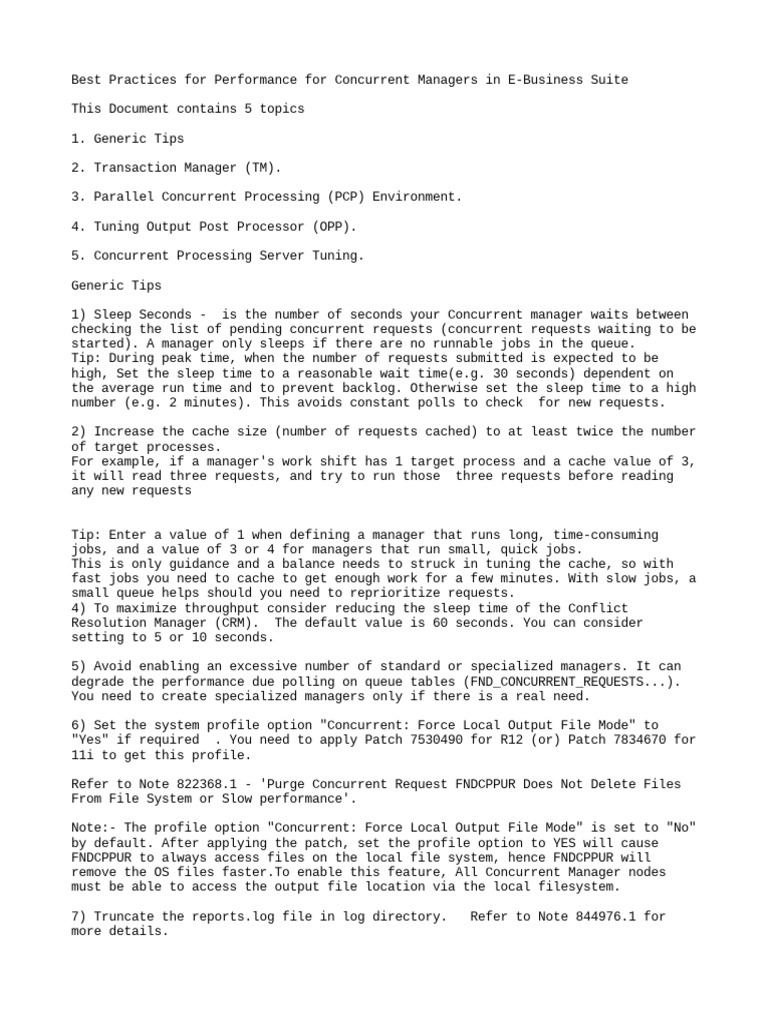 Key Performance Tuning Tips And Best Practices For Optimizing