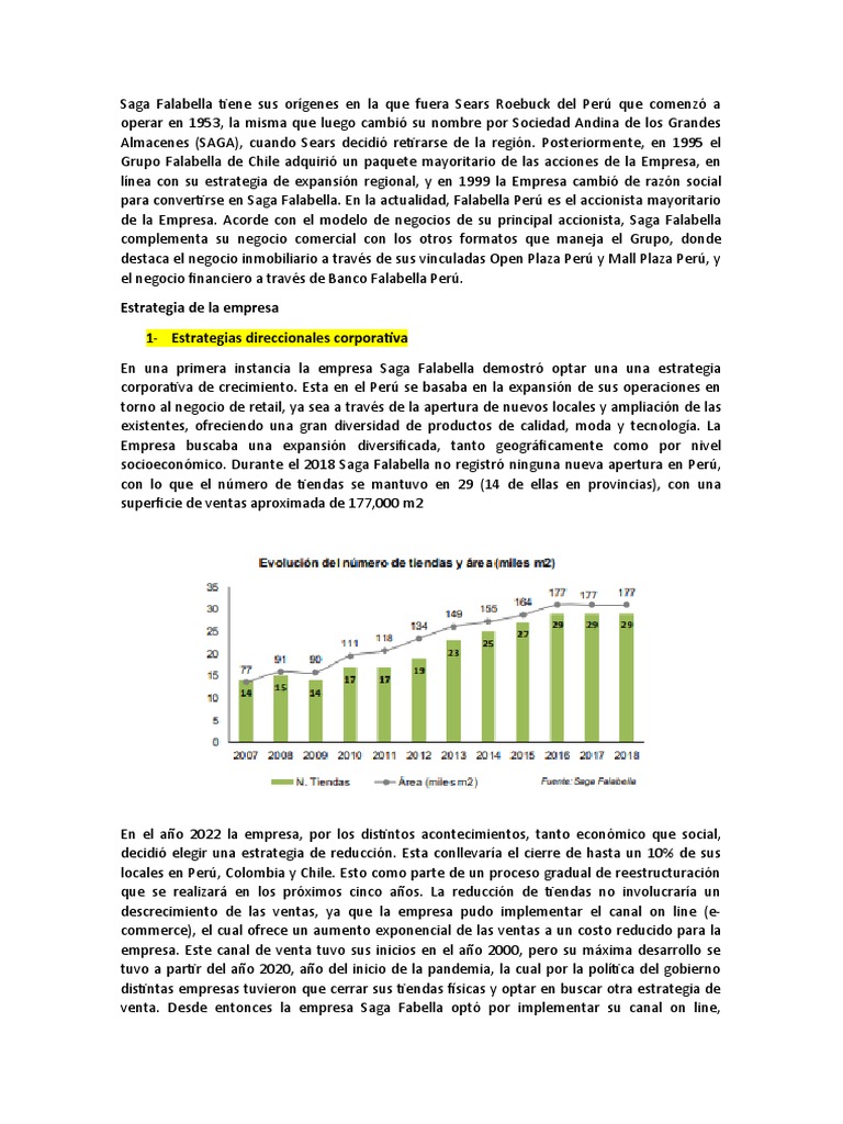 Estrategia de La Empresa Saga | PDF | Economias