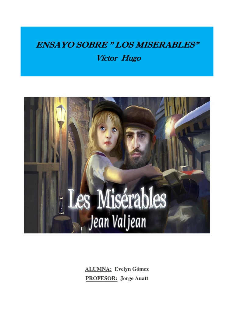 LOS MISERABLES. Ensayo | PDF | Los Miserables