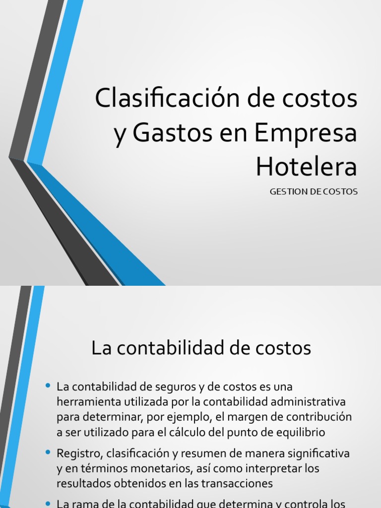 Clasificación de Costos y Gastos | PDF | Contabilidad de costos | Contabilidad
