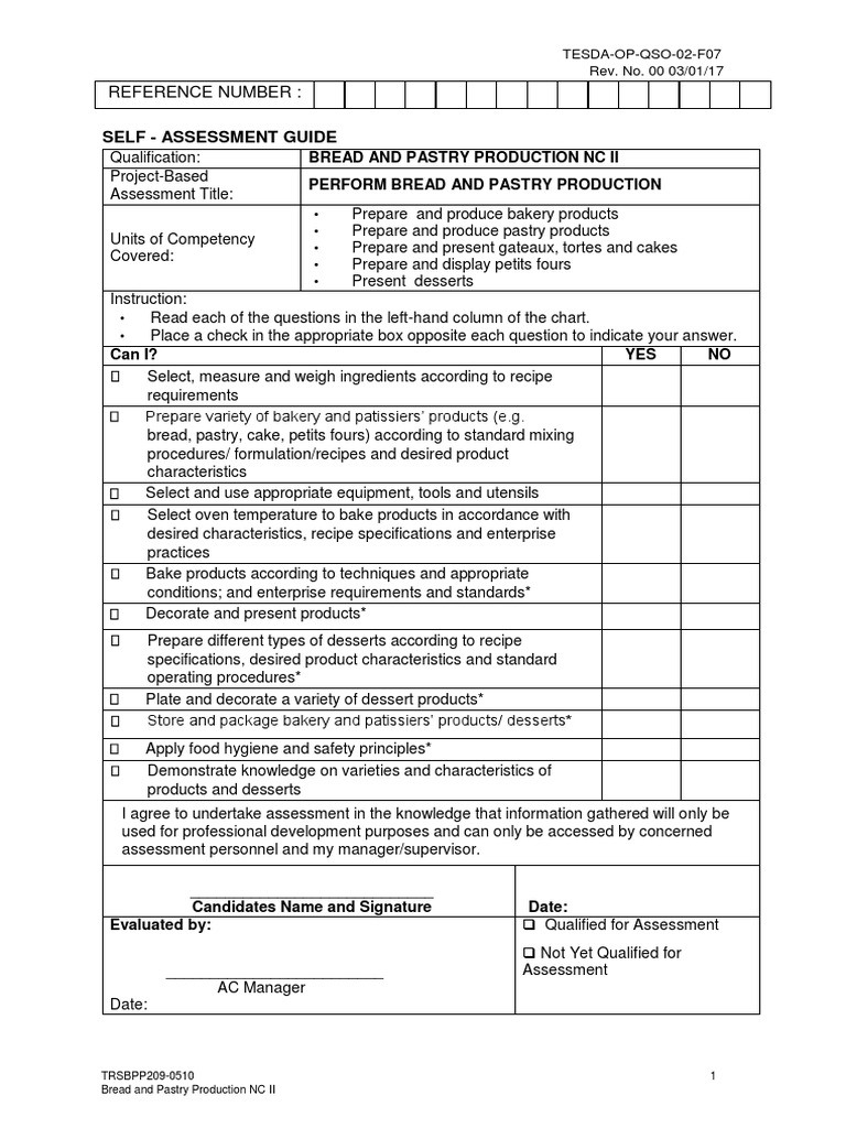 Sag BPP Ncii | PDF | Cakes | Bakery Sag BPP Ncii | PDF | Cakes | Bakery