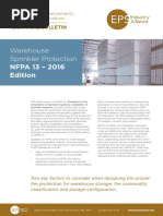 NFPA 13 2016 Edition | PDF | Fire Sprinkler System | Warehouse